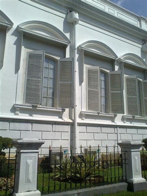 A Classic Window Beside The Bogor Palace Editorial Photo Image Of