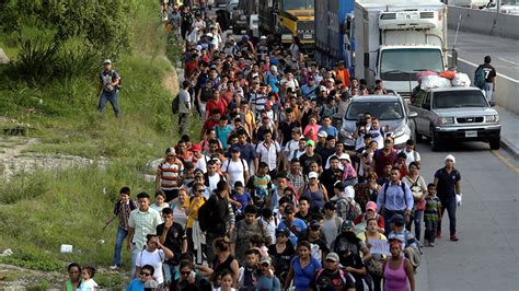 Hundreds Of Hondurans Head For Us Border In Mass Migration March