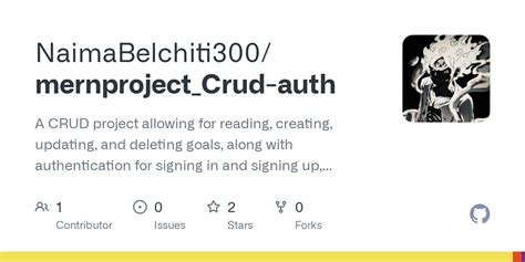 Github Naimabelchiti300mernprojectcrud Auth A Crud Project Allowing For Reading Creating
