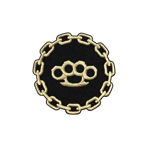 Blackgold Brass Knuckles Patch Seventhink