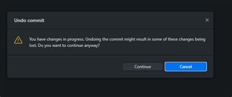 Add Option To Disable Popup Undoing This Commit Might Result In
