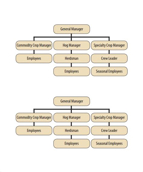 Small Business Organizational Chart Template