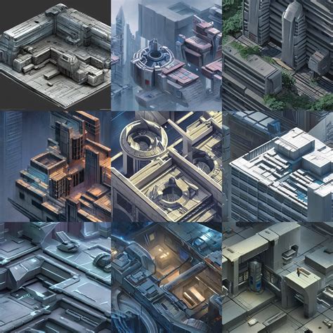 Sci Fi Building Concept Art
