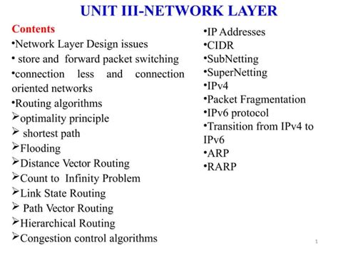 Computer Networks For Cse Unit 3 1pptx