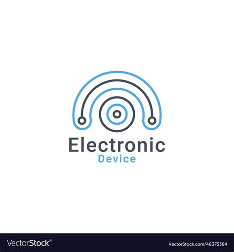 Electronics Logo Royalty Free Vector Image Vectorstock