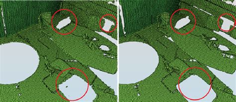 Comparison Of Standard Marching Cubes Left And Planar Marching Cubes