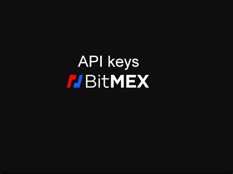 How To Get An API Key On Bitmex Exchange