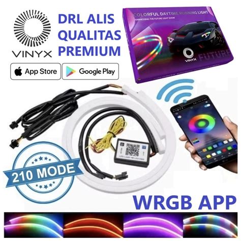Led Light Drl Eyebrow Flexible Wrgb App Premium 30 60cm Welcome Rgb