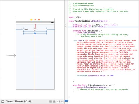 Ios Scrollview Doesnt Scroll With Multiline Label In It Stack Overflow