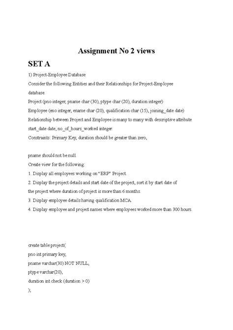 Assignment 2 Labbook Practical Assignments With Answers Assignment