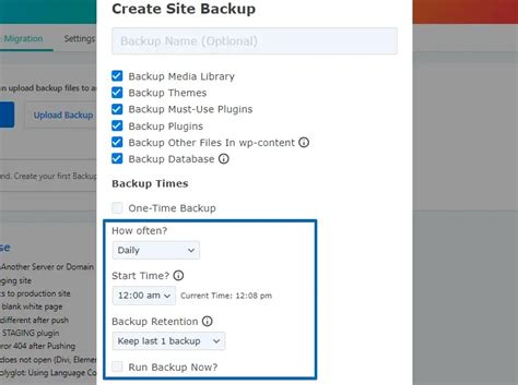 How To Create A Scheduled Backup Create A Backup At A Specific Time