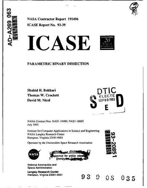 Pdf Parametric Binary Dissectionbinary Dissection Is Presented In