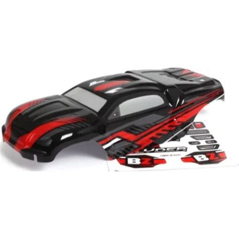 Blackzon Bz540192 Slyder Stadium Truck Body Black Red Metro Hobbies