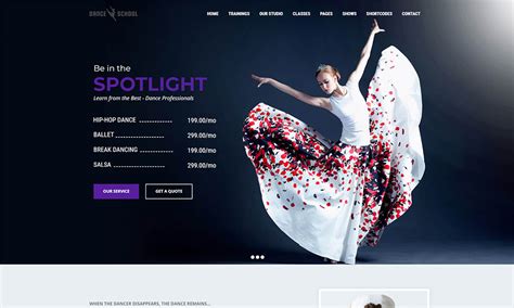 Dance School Wordpress Theme
