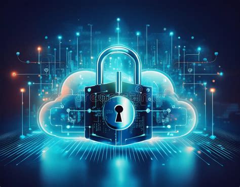 Digital Clock Cloud Computing With Secure Data Transfer Cybersecurity