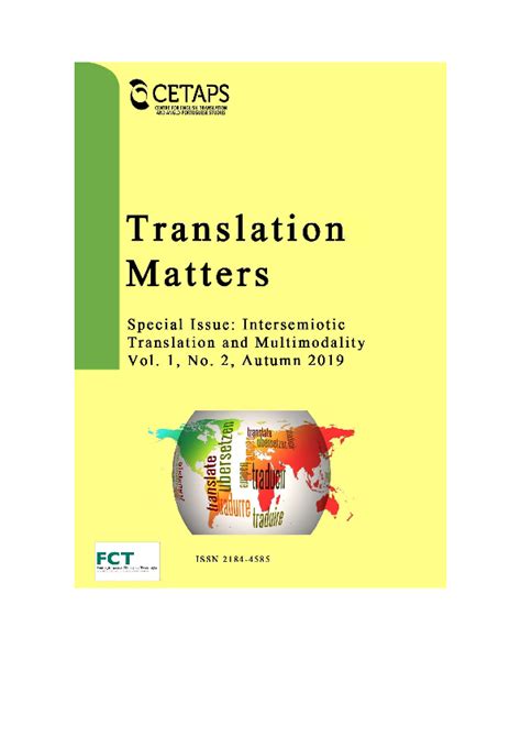 Pdf Intersemiotic Translation And Multimodality