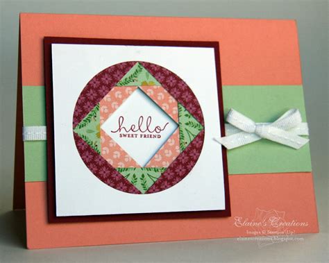 Elaine S Creations Faux Iris Folding Card