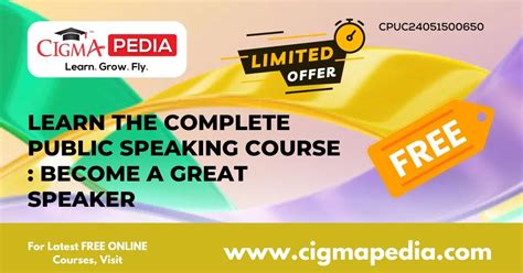 Learn The Complete Public Speaking Course Become A Great Speaker Free Udemy Course Cigma Pedia