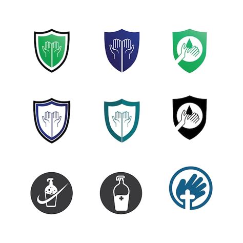 의료 또는 보험 Companyvector에 대한 방패 로고 디자인 벡터 템플릿으로 건강 보호 프리미엄 벡터