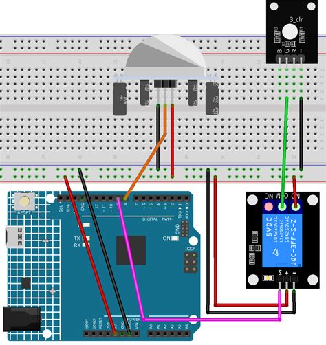 動作検出によるリレー制御 — Sunfounder Ultimate Sensor Kit ドキュメント