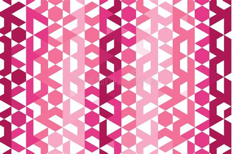 Dark Pink Triangular Geometric Pattern With Abstract Triangle Mosaic Design Digital Tiling