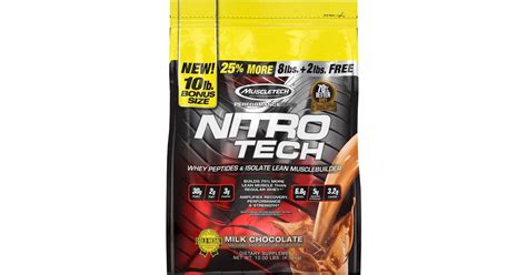 Muscletech Whey Protein Powder Nitro Tech Whey Protein Isolate
