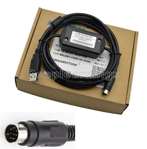 Plc Programming Usb Sc09 Fx Cable For Mitsubishi Melsec Usb To Rs422
