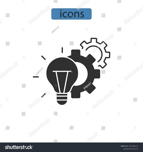 Implementation Icons Symbol Vector Elements Infographic Stock Vector Royalty Free