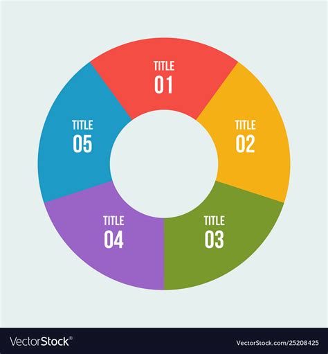 Pie Chart Circle Infographic Or Circular Diagram Vector Image
