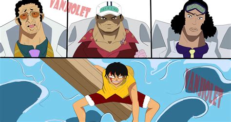 3 Admiral Vs Luffy By Vanjiolet On Deviantart