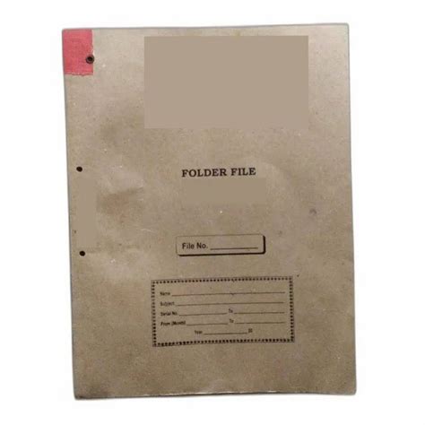 Cardboard Paper Brown Fly Leaf File For Office Paper Size B5 At ₹ 10 Piece In Patna