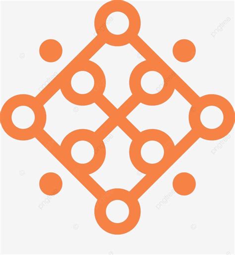 Logo Abstract Connection Circle Square Element Vector Design Media Environment Vector Design