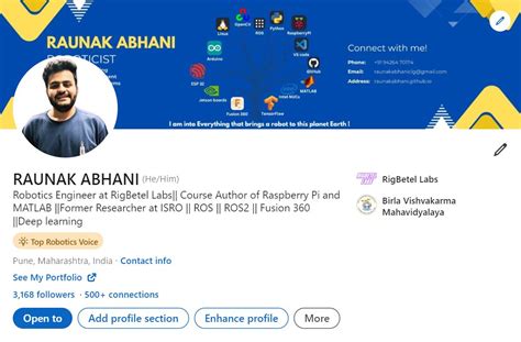 Raunak Abhani On Linkedin Robotics Robot Ros Robotoperatingsystem