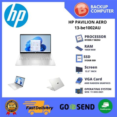 Jual Laptop Hp Pavilion Aero Be Au Amd Ryzen U Di Seller Backup Computer Ancol