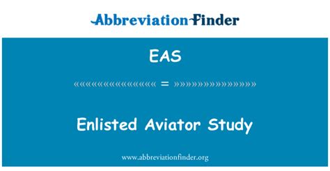 Eas Definition Enlisted Aviator Study Abbreviation Finder