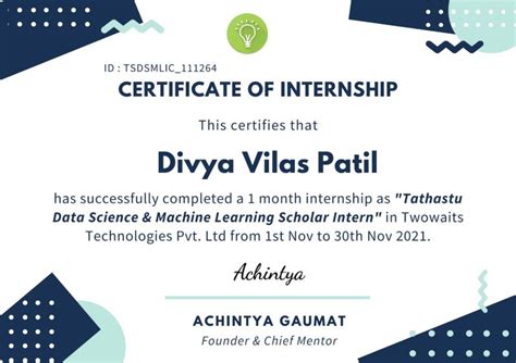 Divya Patil On Linkedin Internship Datascience Machinelearning