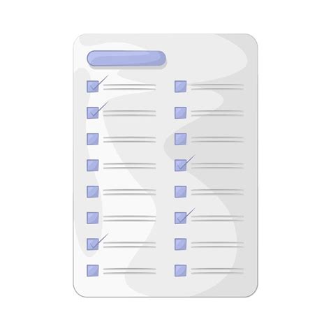 Checking Off Completed Task List 49477031 Vector Art At Vecteezy