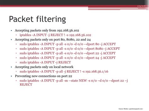 firewall and iptables pptx computer networking computing