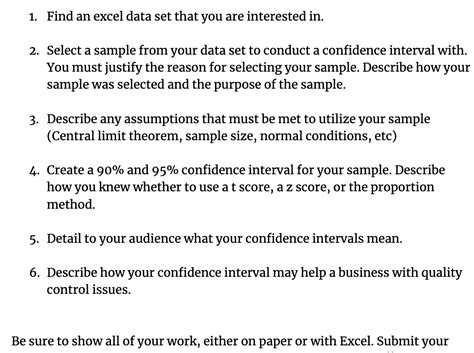 Solved Find An Excel Data Set That You Are Interested In Chegg Com