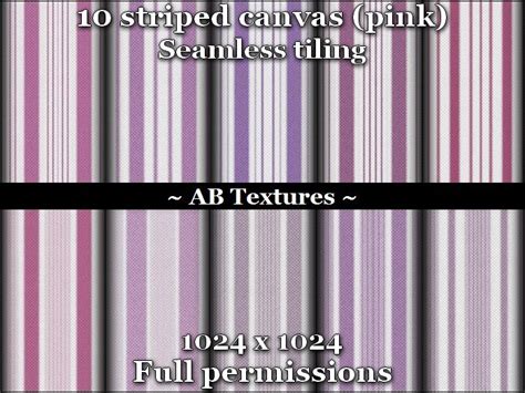Second Life Marketplace 10 Striped Canvas A 1024x1024 Seamless Tiling Full Perm