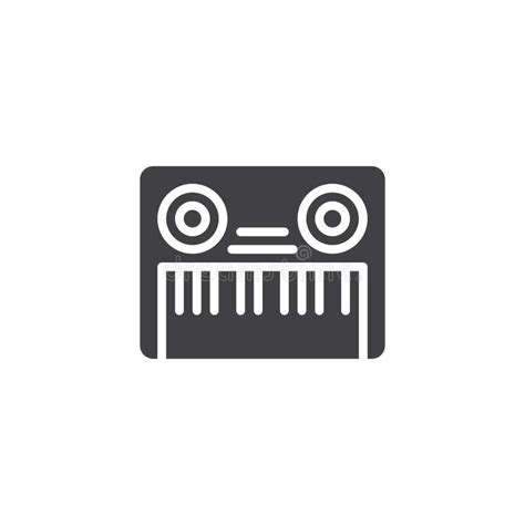 Electric Keyboard Outline Icon Stock Vector Illustration Of Editable