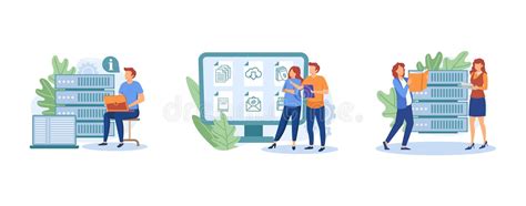 Information Management Concept Virtual Machine Application Key