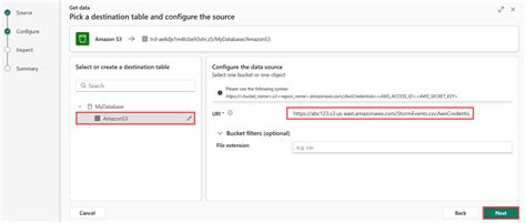 Get Data From Amazon S3 Microsoft Fabric Microsoft Learn