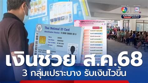 ข่าวเงินเข้าไวขึ้น 3 กลุ่ม สิงหาคม 68 ช่วยกลุ่มเปราะบาง เช็กวันโอน