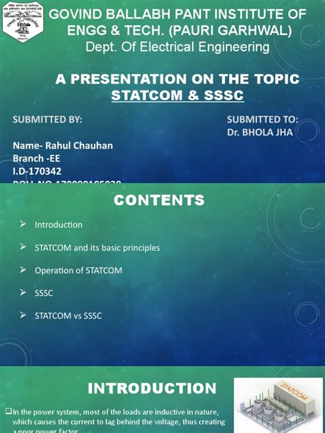 Statcom Sssc Pdf Ac Power Alternating Current