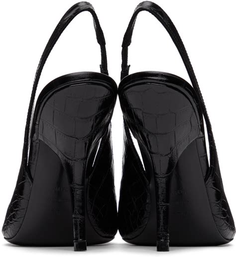 Tom Ford Black Croc Heels Tom Ford