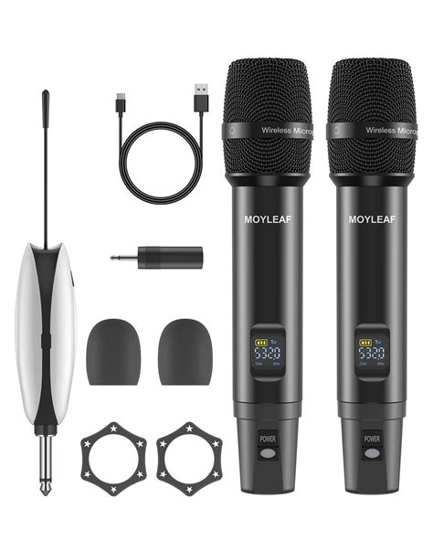 Wireless Microphones Metal Dual Professional Uhf Cordless Dynamic Wireless Microphone System