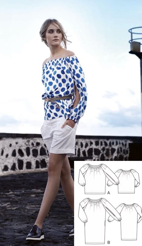 БЛУЗКА ПЛАТЬЕ ВЫКРОЙКА 2в1 Выкройка Pdf Размеры 36 44 Ев