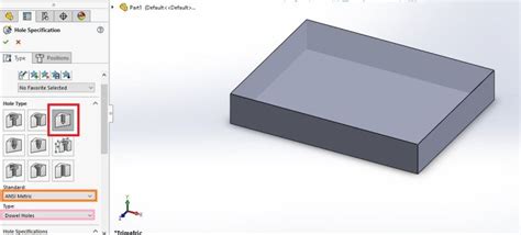 how to use solidworks hole wizard tool for creating designs