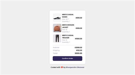 Modern Css Checkout Page Design
